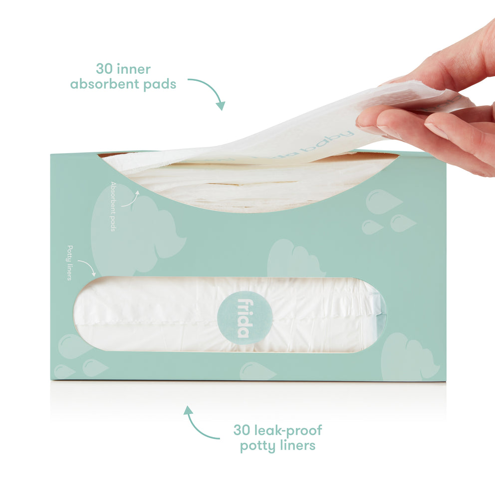 Frida Baby Potty Cleanup Essentials | Leak-Proof Potty Liners And ...