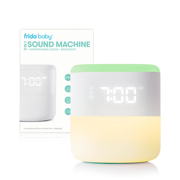 3-in-1 Sound Machine + When-To-Wake™ Clock + Nightlight – Frida | The ...